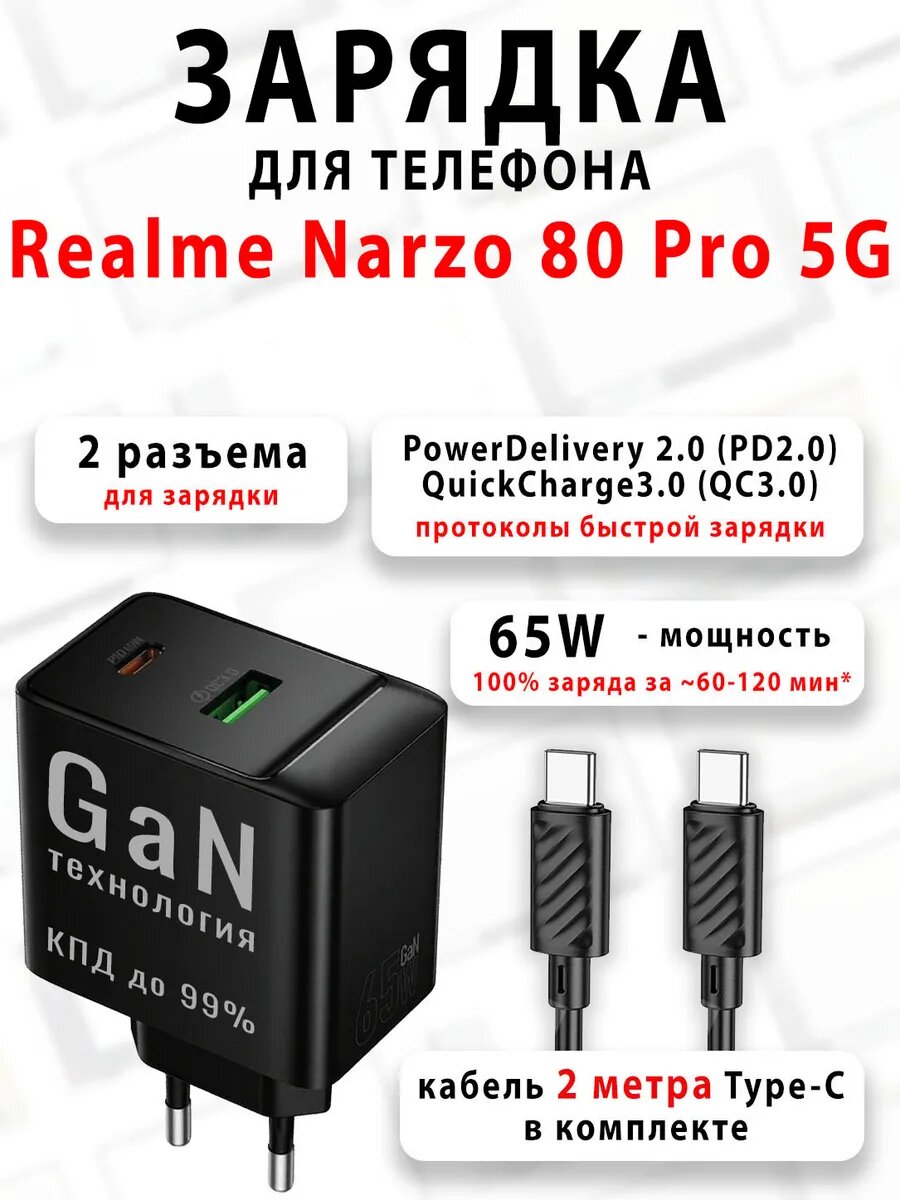 Зарядное устройство для телефона Realme Narzo 80 Pro 5G