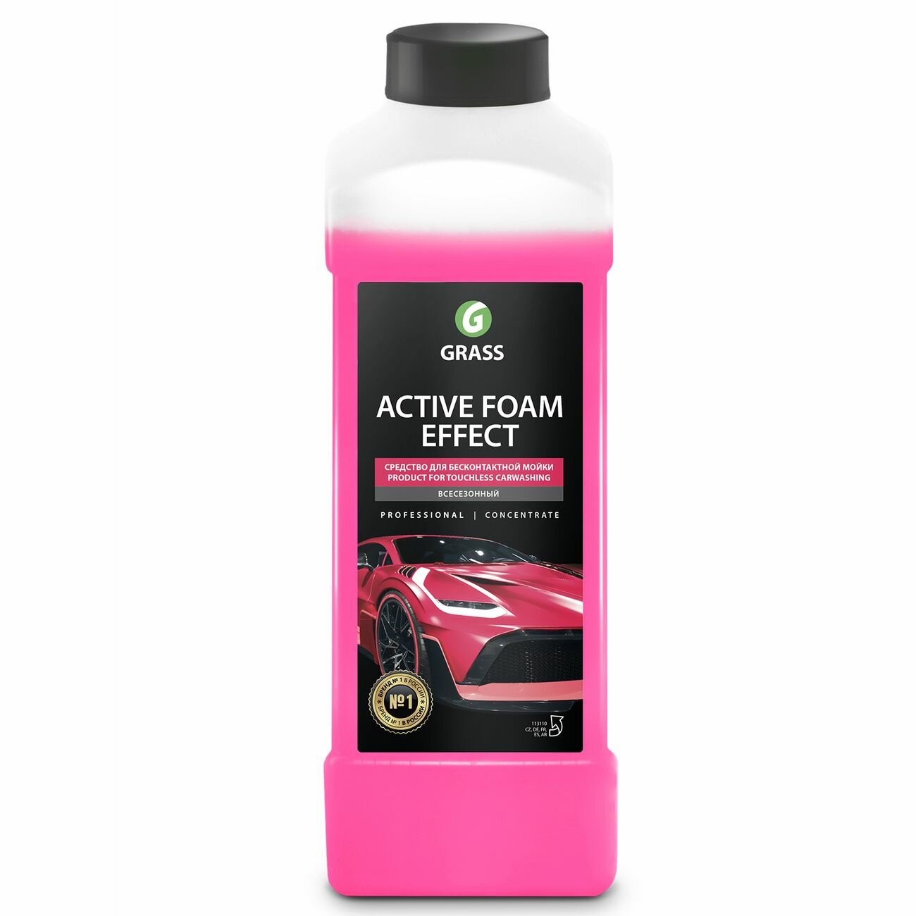 Шампунь для автомобиля Grass Active Foam Effect, 1л (113110)