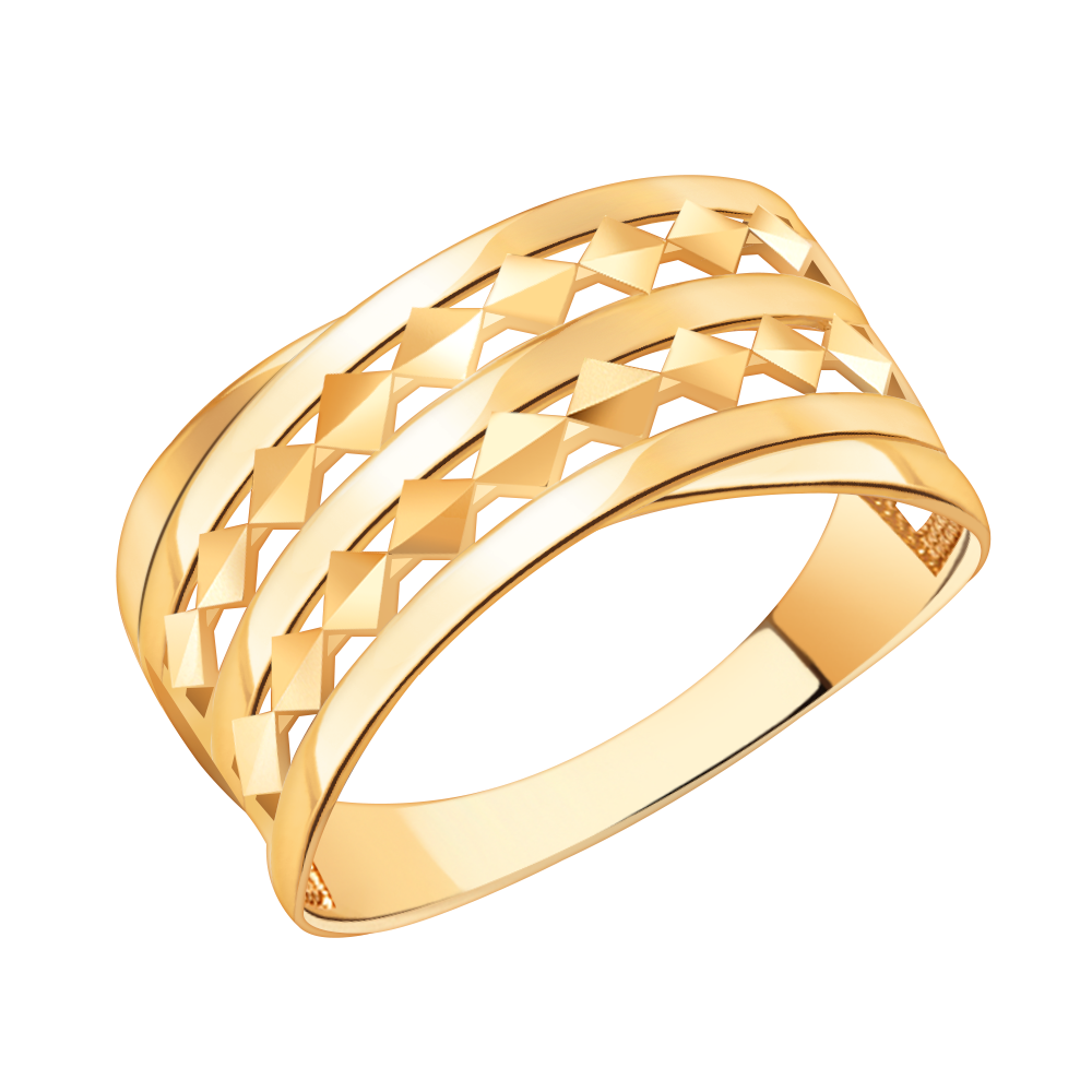 Кольцо, красное золото, 585 проба