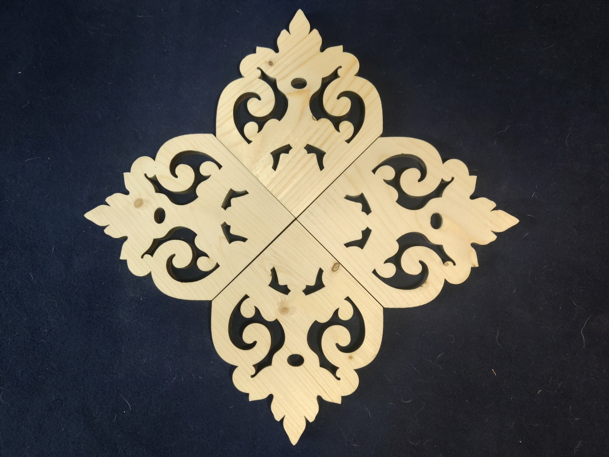 Наличники угловые декоративные "Маска" деревянные, резные, 4 шт.