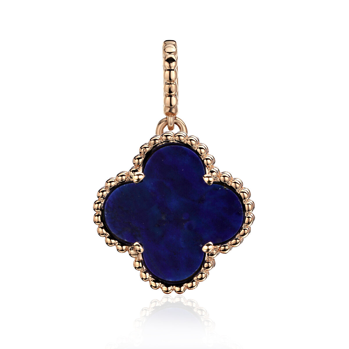 Подвеска, красное золото, 585 проба, лазурит
