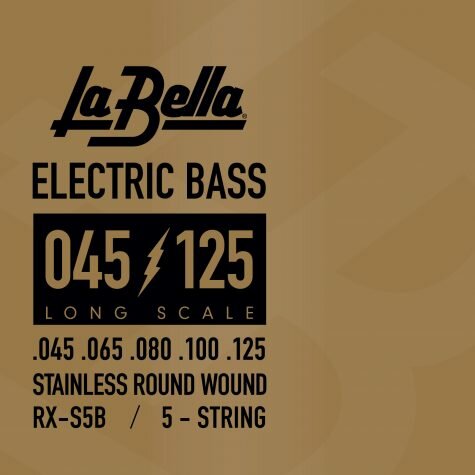Струны для бас-гитары La Bella RX-S5B RX Stainless 45-125