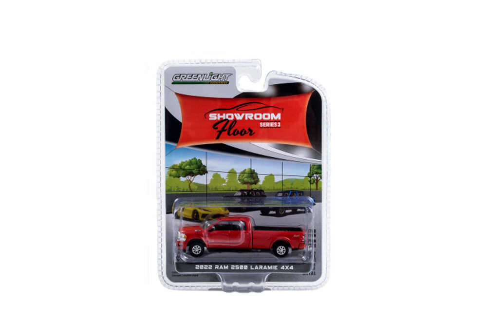 Модель коллекционная GREENLIGHT Dodge ram 2500 laramie 4X4 2022 flame red clearcoat (длина модели 6-10 см)