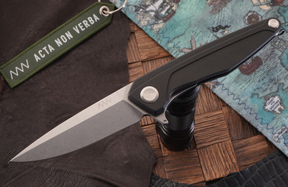 Складной нож ANV Z300 (Liner, Black G10)