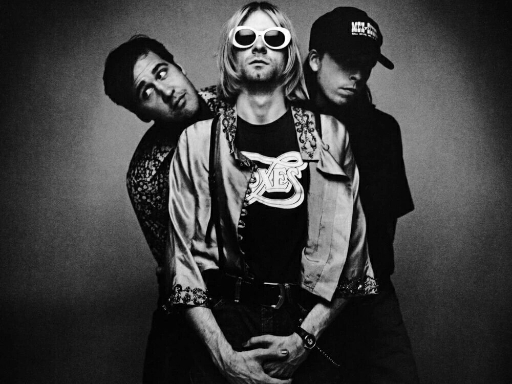 Плакат, постер Nirvana, Нирвана на холсте, размер 42х60см