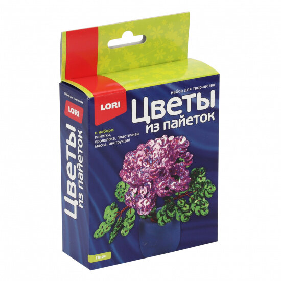 Цветы из пайеток Пионы