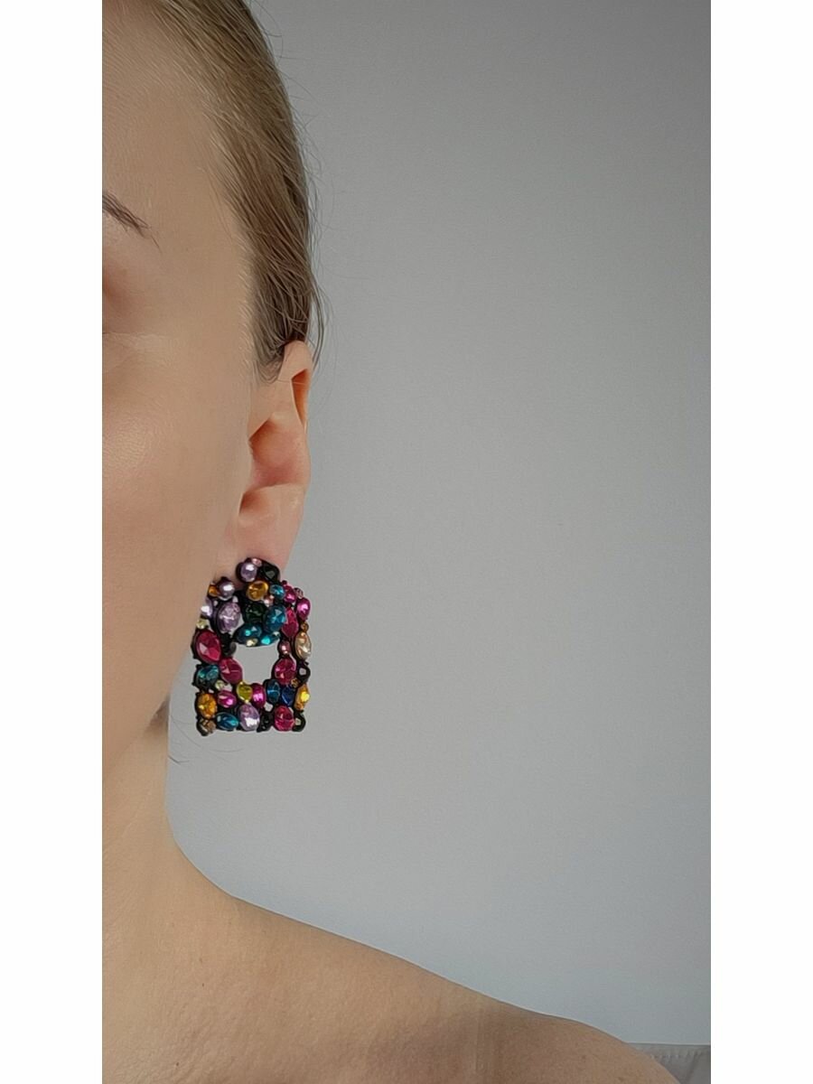 Серьги конго, кристалл