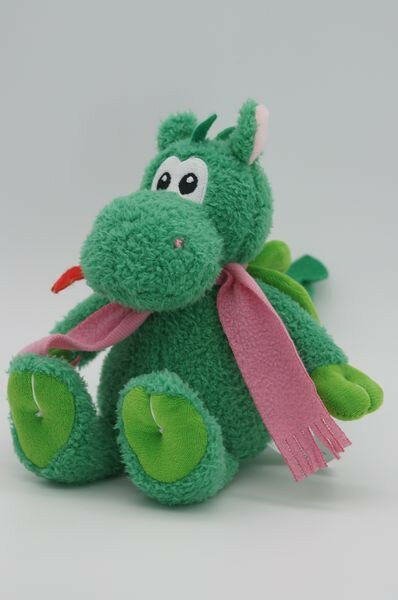 Мягкая игрушка UNAKY Soft toy Дракошечка Зина малая в розовом малом шарфе 15 см 043715-86 для детей