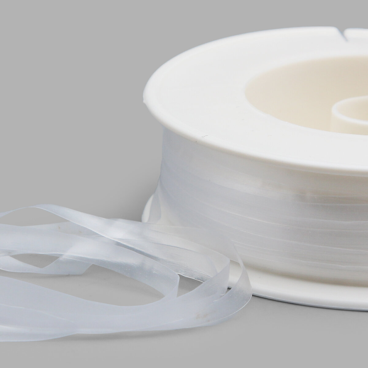 Лента силиконовая плоская для шитья, 5 мм*100 м, термополиуретан, Айрис