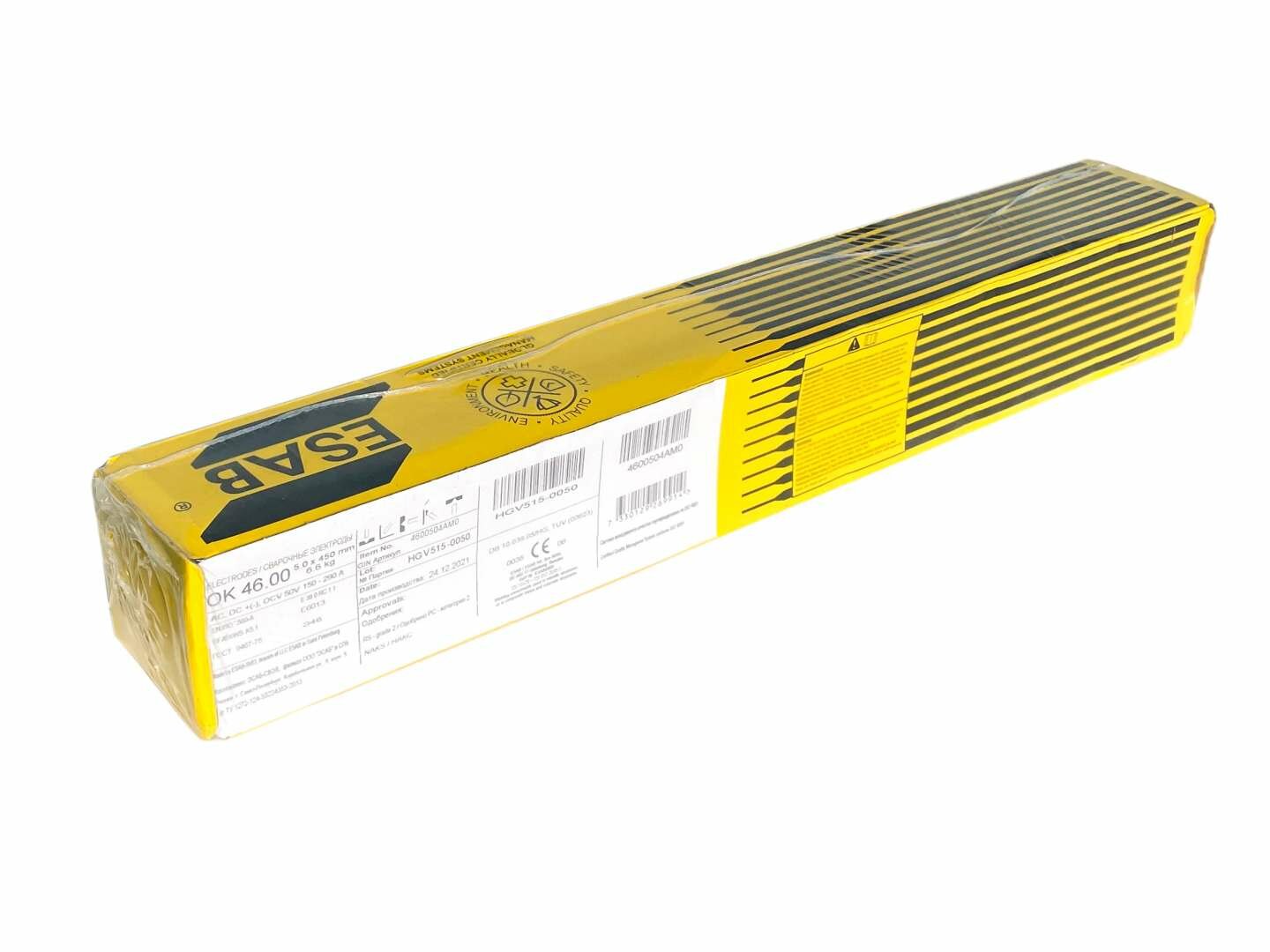Электроды ESAB OK 46.00Р ф 5,0 мм х 450 мм (6,6кг)