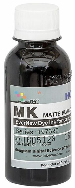 Чернила DCTec водорастворимые Canon iPF8400 EverNew Matte Black (матовый черный) 100 мл