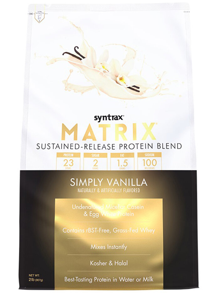 Многокомпонентный протеин Syntrax Matrix 2.0 - 907 грамм (2lb), ваниль
