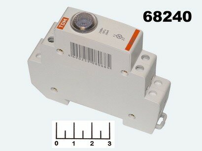 Индикатор напряжения LED на DIN-рейку 230V 20mA синий ЛС-47 TDM
