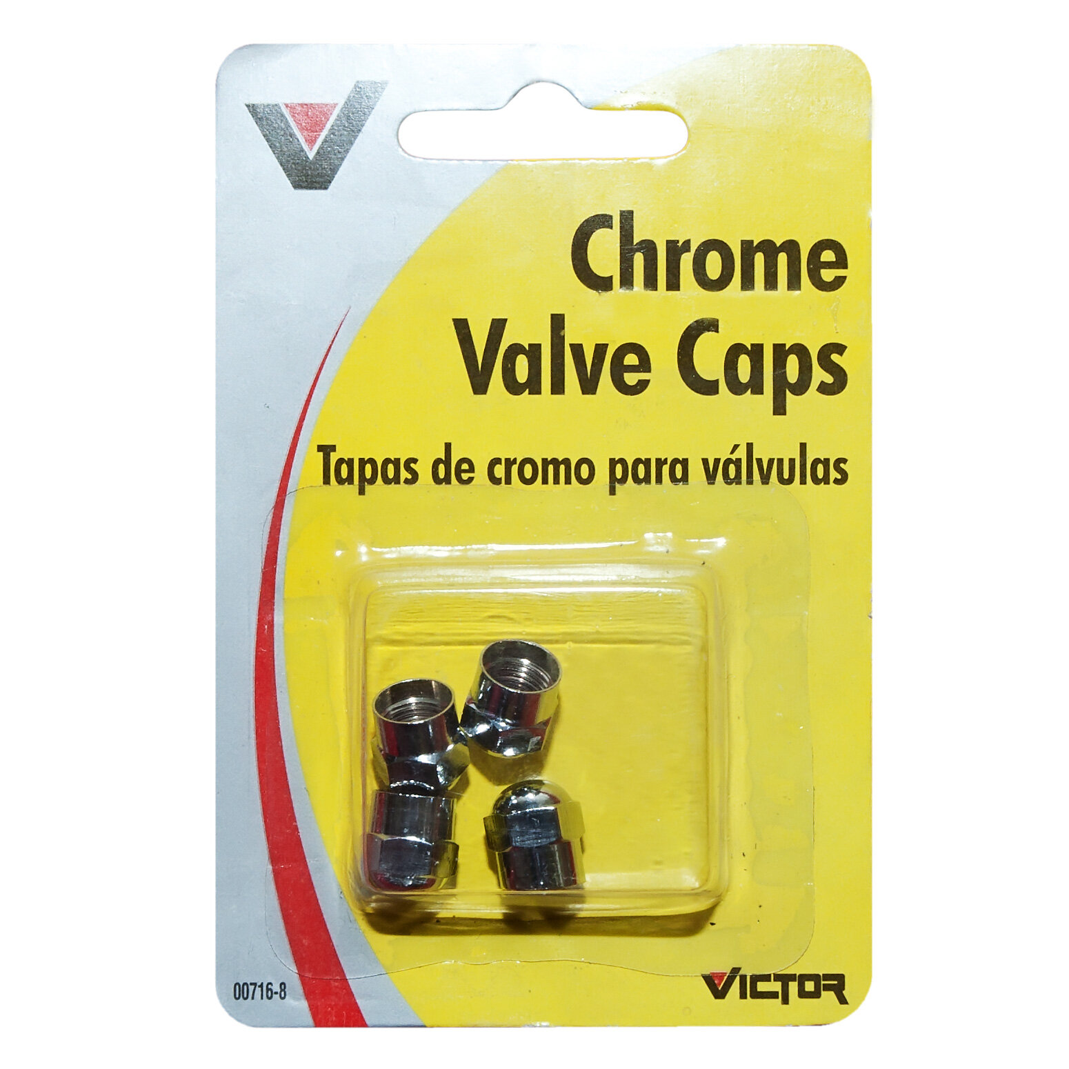 Колпачки на вентиль шины V716 CHROME металл (4шт) IMG