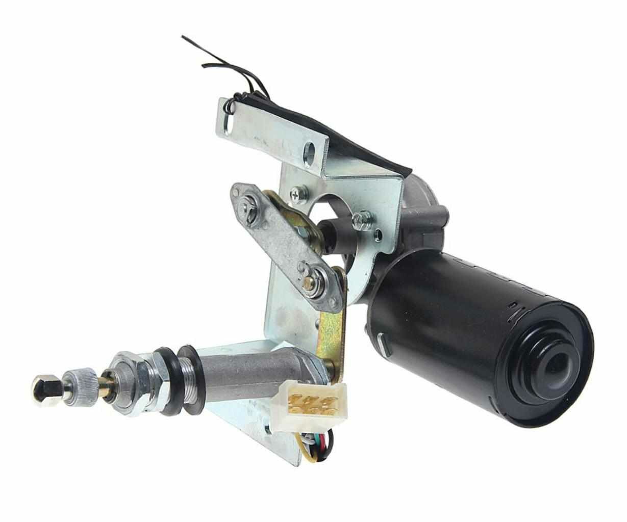 Мотор-редуктор стеклоочистителя ПАЗ-3205 левый 12V, 370-19-012, MEGAPOWER