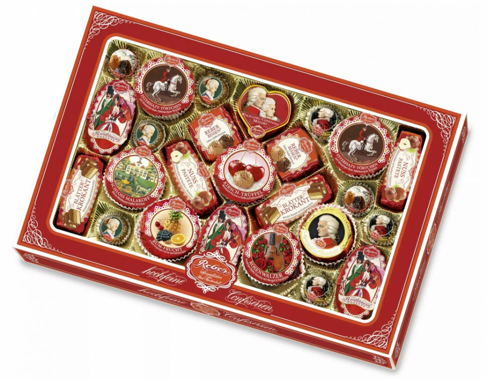 Reber Mozart Hochfeine Confiserien Набор конфет ассорти 850 г (1410104/306)