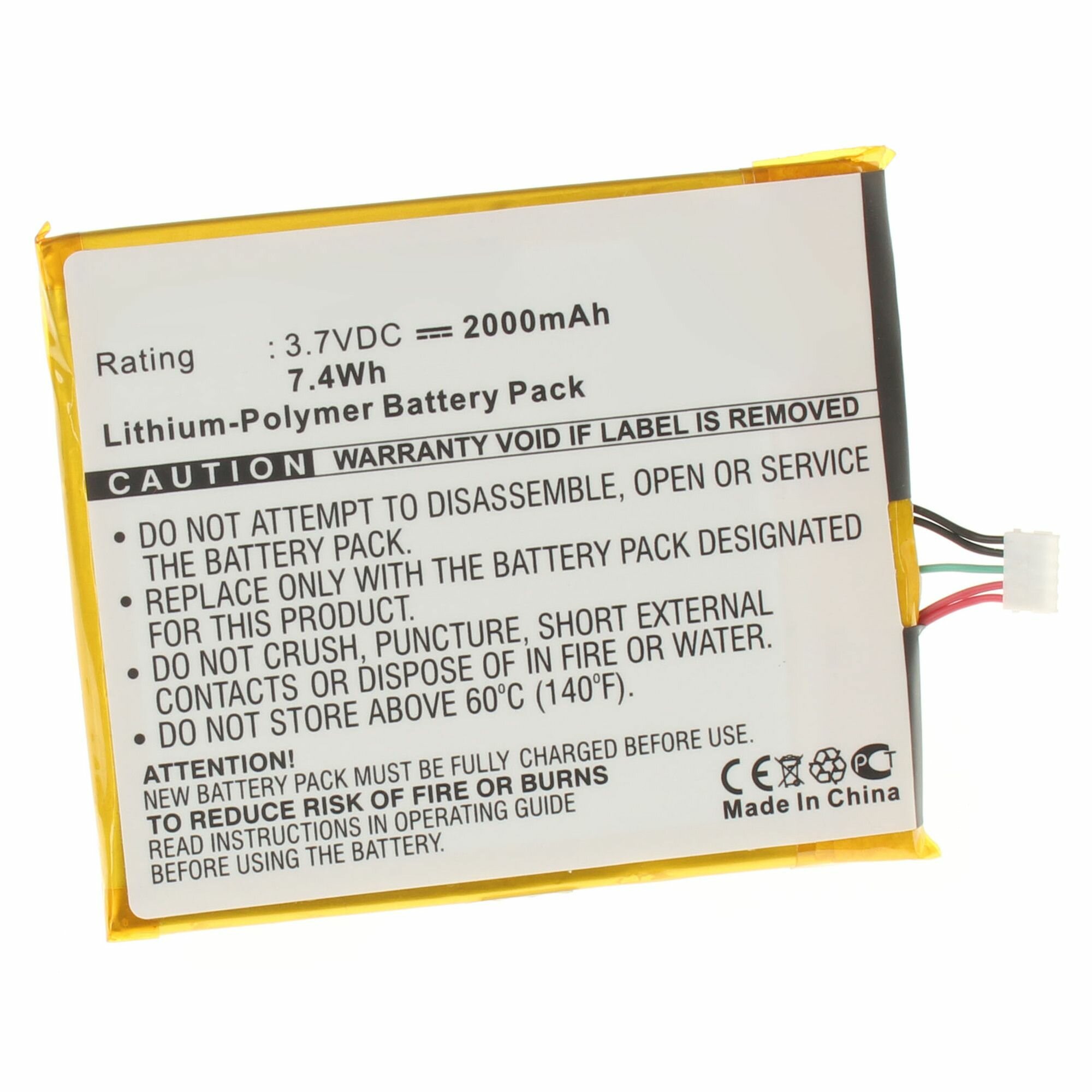 Аккумуляторная батарея iBatt 2000mAh для Philips AB2400BWMC, CS-PHW737SL, Xenium W737, Xenium W736, CTW737NAY,