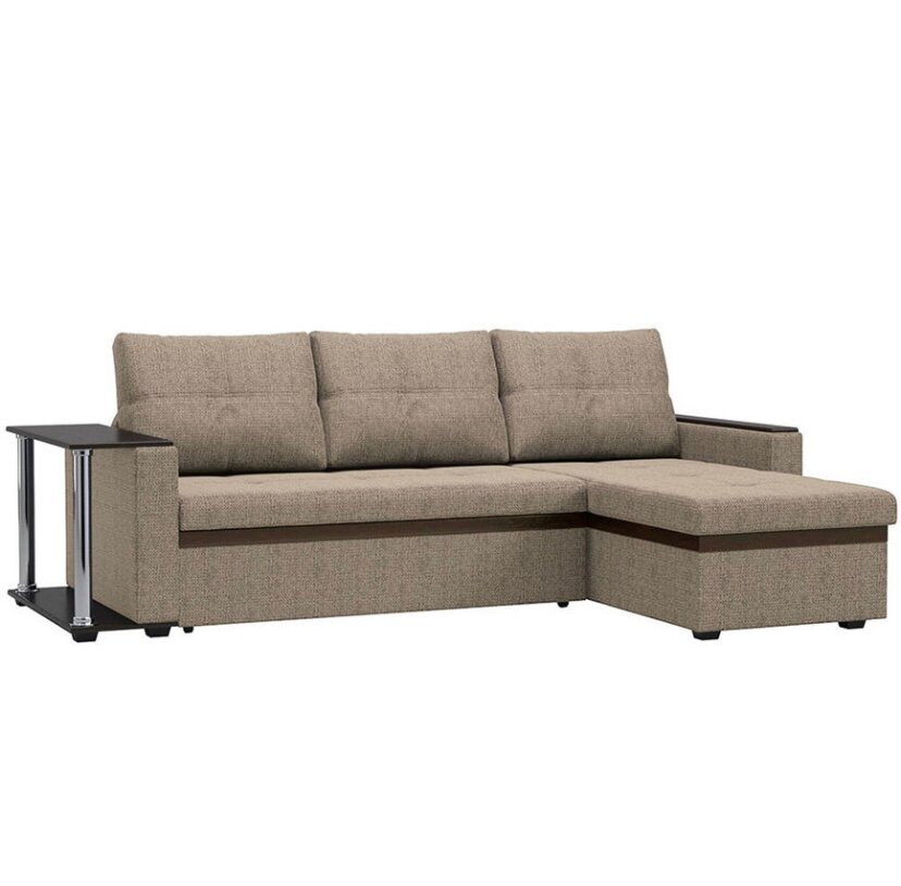 Диван угловой DiHall "Атланта Кантри Лайт", с подлокотниками, с раскладным механизмом