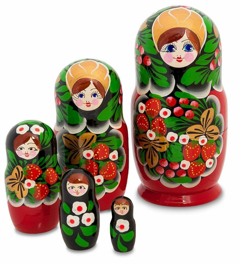 Матрешка 5м "Аксиньюшка" МР-43/3-A Народные промыслы Дерево липа, краски, лак