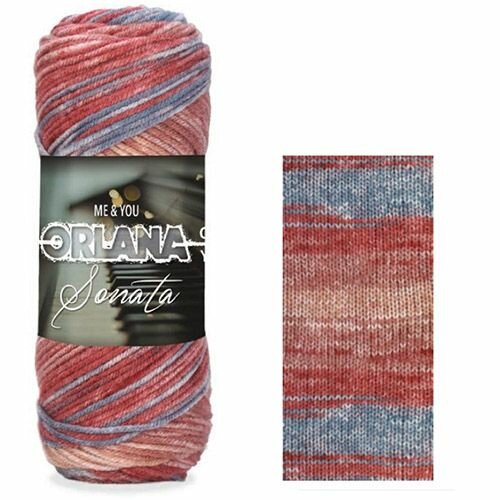 Пряжа Orlana Sonata Nako 100% акрил,100гр - 165м (5 мотков) 32751