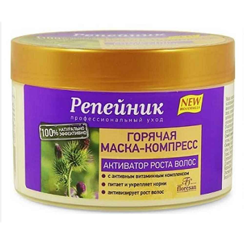 Floresan Репейник Ф86 Горячая маска-компресс-активатор роста волос, 450 мл