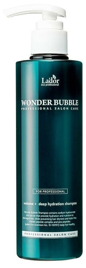 La'dor шампунь Wonder Bubble объем и глубокое увлажнение, 600 мл
