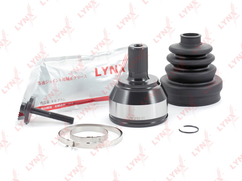 ШРУС наружный LYNXauto CO-3632. Для: Ford, Форд, Focus(Фокус) C-Max(С-Макс) 1.6-1.8 03-07 / Focus(Фокус) II 1.6-1.8D 05>. Резьба 1 FM10. Шлицы наруж