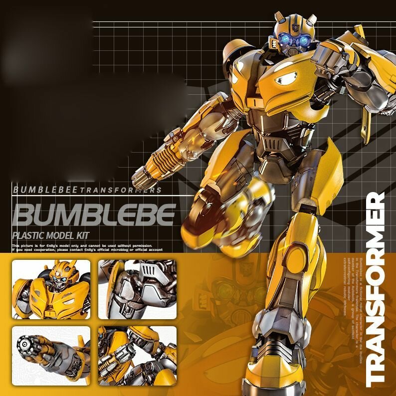 Трансформер Transformers Cybertron Версия фильма Bumblebee Делюкс Бамблби Сборка моделей 10cm