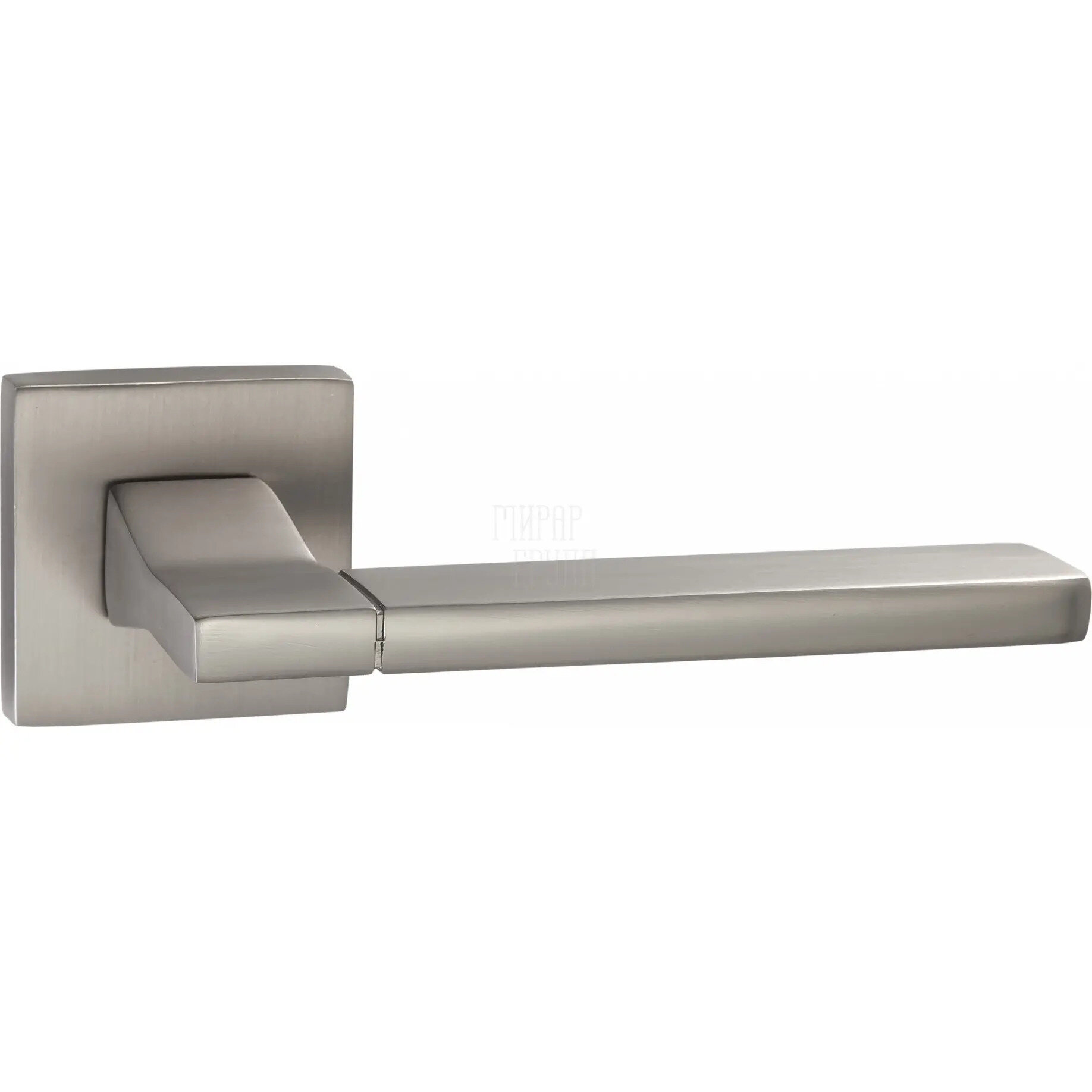 Дверные ручки Puerto (Пуэрто) INAL 524-03 на квадратной розетке матовый никель