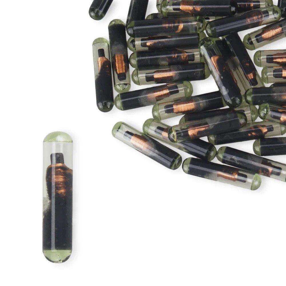 KEYYOU 1 шт. чип-транспондер автомобильного ключа ID4C ID13 ID8E 4D60 ID48 стеклянный чип ID48 ID13 ID4C ID8E 4D60 чип программатора ключей ID48 Glass Chip