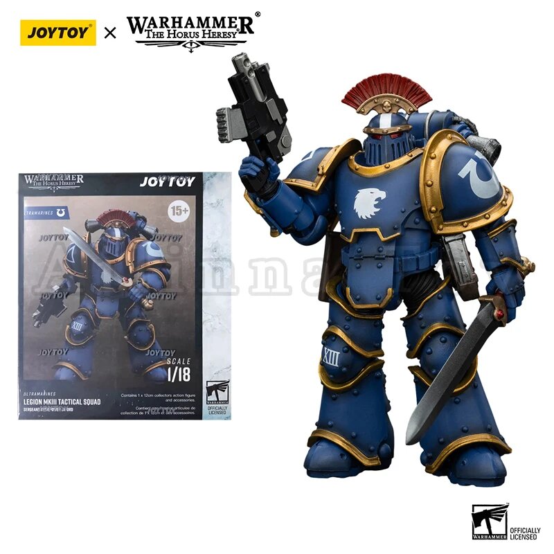 JOY TOY Фигурка Horus Heresy Ultramarines Legion Прайтор MKIII и MKVI Синий, UT MKIII TS Ser PW