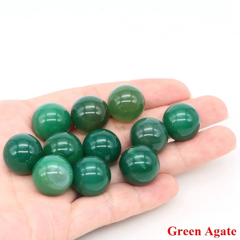5 Green Agate шаров, изумрудные, 5шт