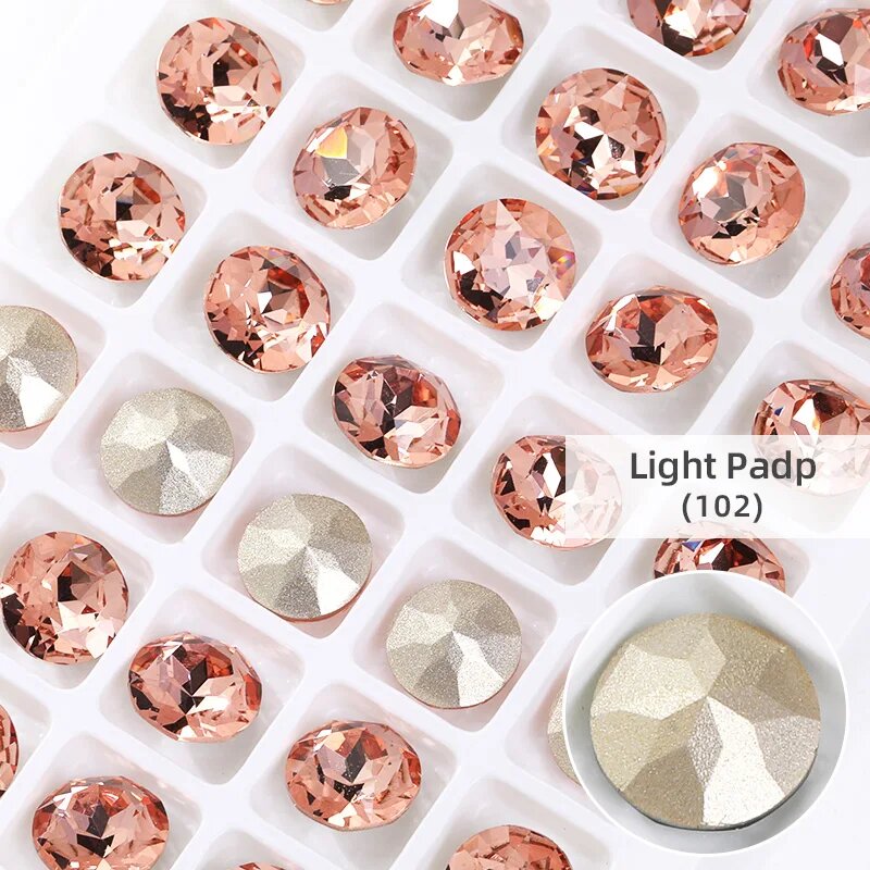 Стразы Light peach 10 мм, 20 шт