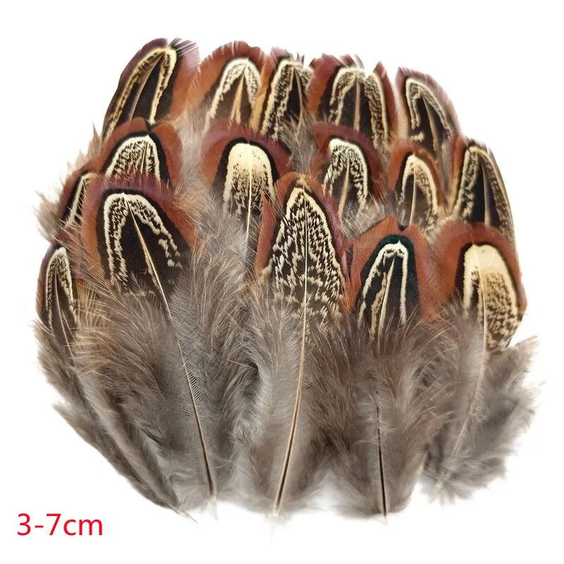 Натуральные перья фазана для декора 20pcs, 3-7cm