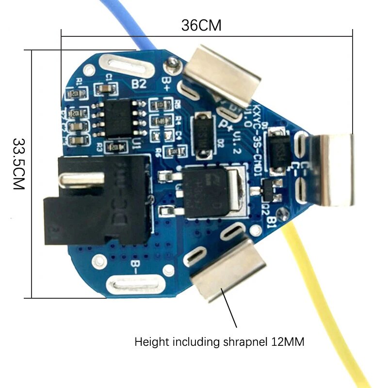 Литиевая батарея BMS 3S 12,6В для отвертки Shura Shurika