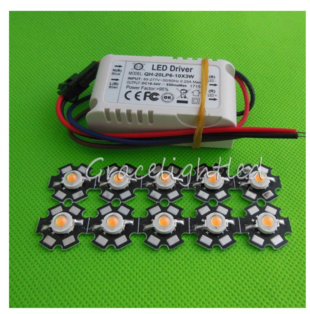 10 шт, 3 Вт, светодиод полного спектра 380-840 нм + 1 шт, 6-10x3 Вт, 600 мА, светодиодный драйвер «сделай сам», 30 Вт, светодиодный светильник для выращивания растений, лампа для растений