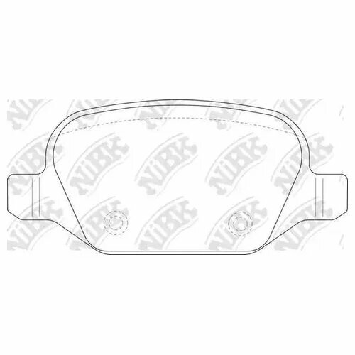 Колодки тормозные дисковые NiBK PN0197