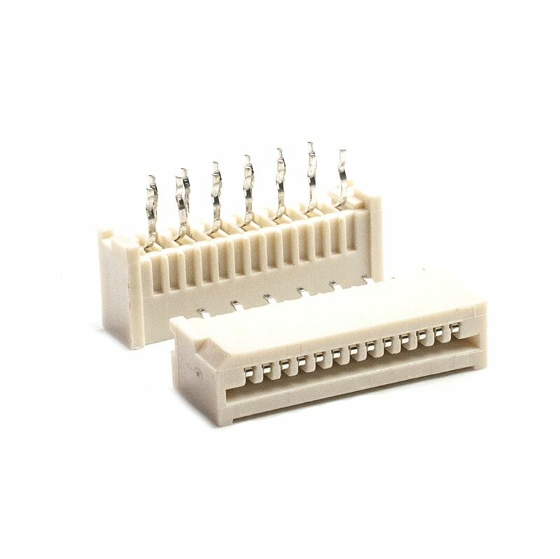 Коннектор для FFC FPC шлейфа 13Pin шаг 1.25mm вертикальная дислокация 1шт