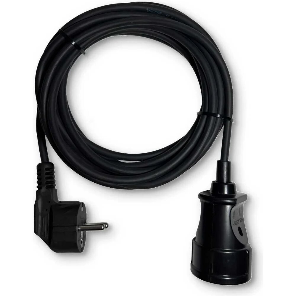 PROGIX Удлинитель-шнур 10 метров, б/з, черный, КГ 2x1.5 PG134