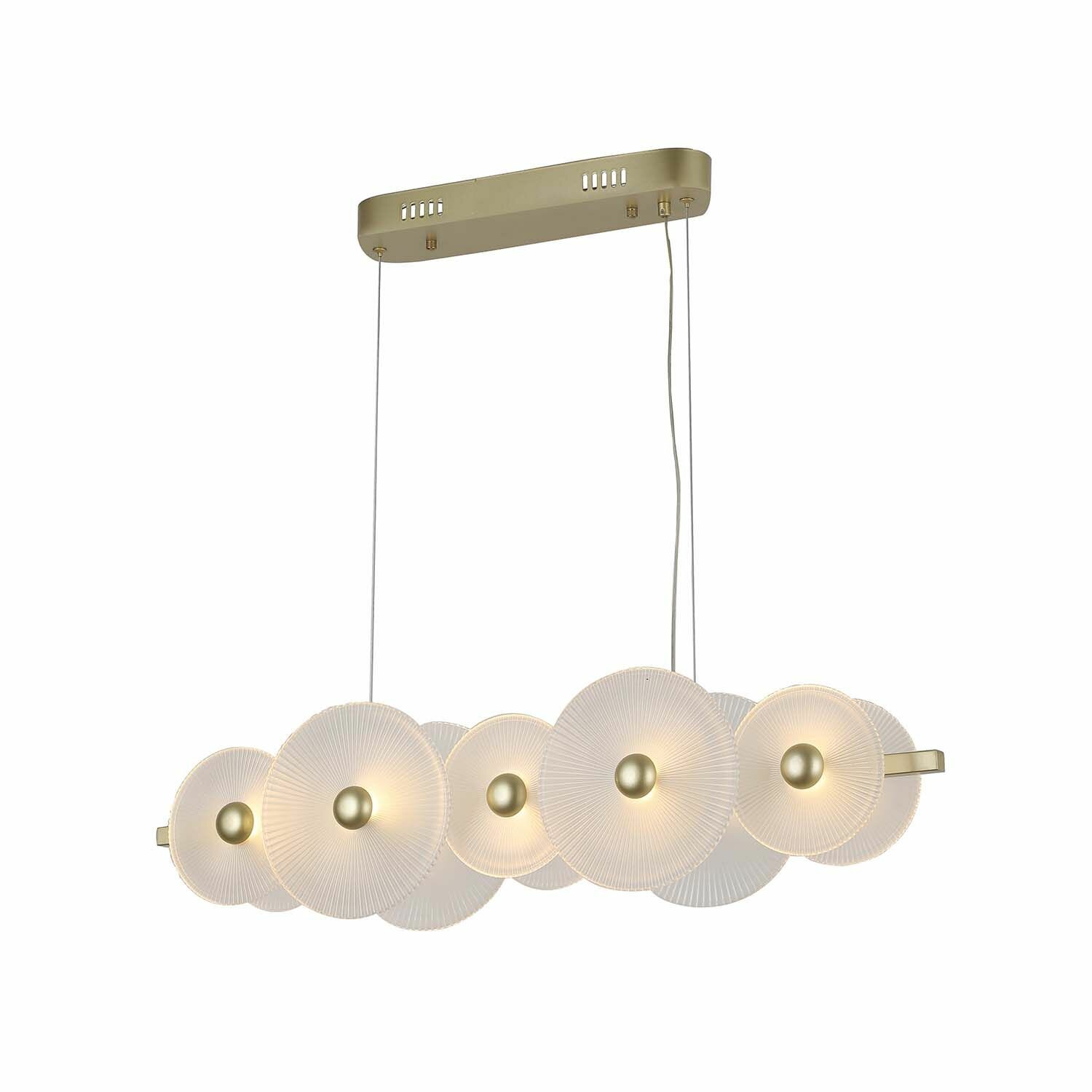 Подвесная люстра F-Promo Modern L800*W180*H225/1200, LED, цвет золотой, арт. 4605-5P