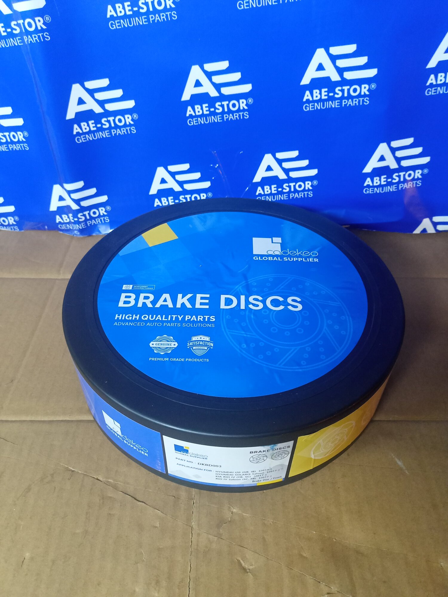 Диск тормозной 51712C800, передний, в комплекте 2шт для Hyundai Solaris, Kia Rio