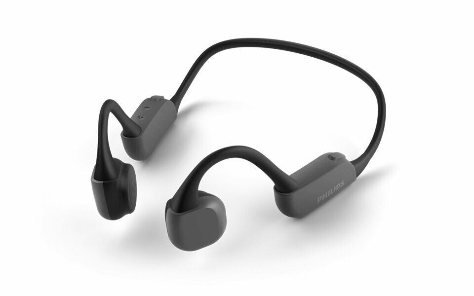Беспроводные наушники PHILIPS TAA6606, Bluetooth 5.2, костная проводимость, IP67, чёрные