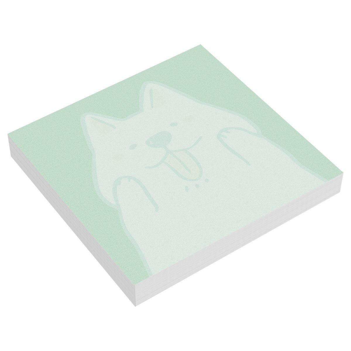 Блок-кубик для записей MESHU "Puppy", 85x85мм, 100л. на склейке (MS_65027)