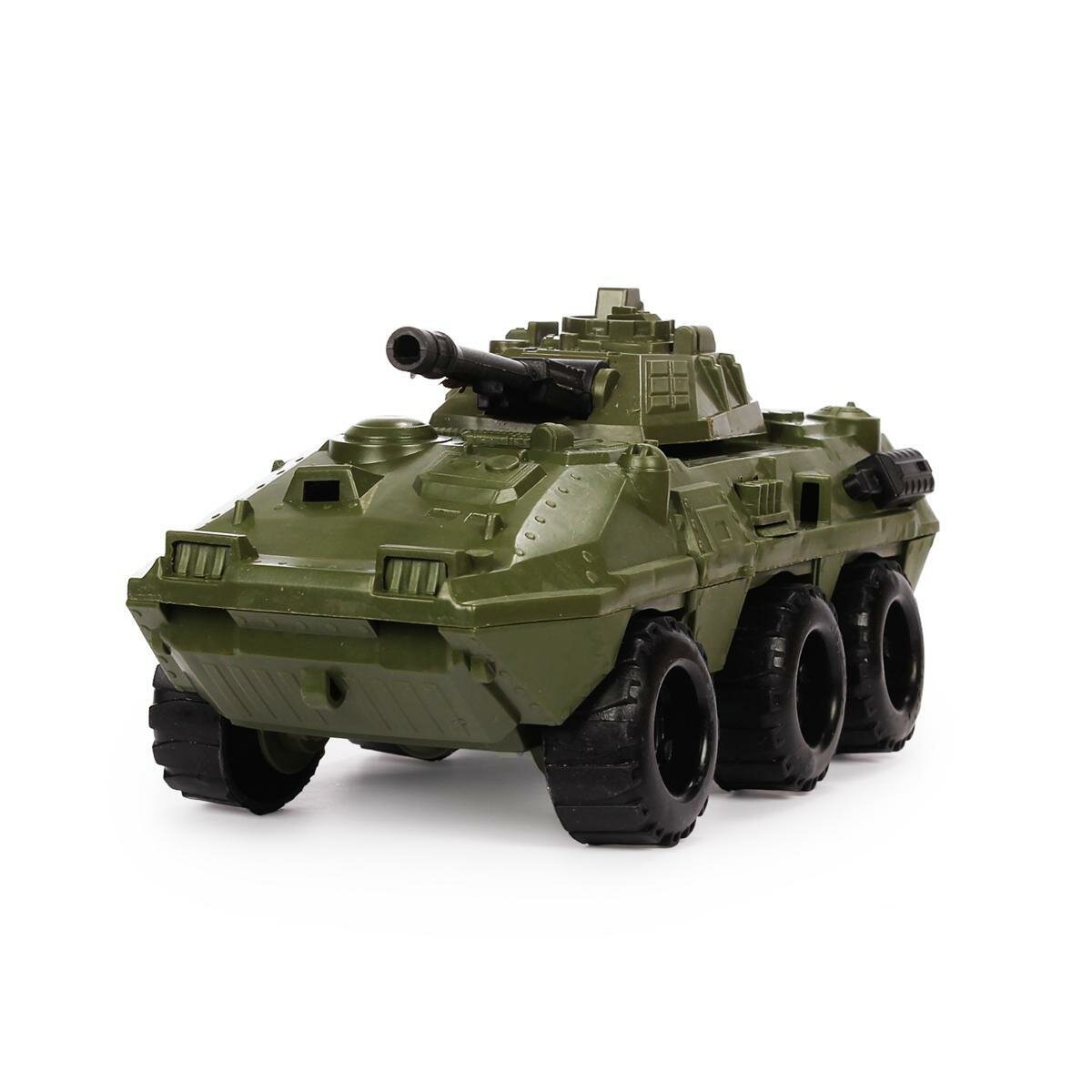 Машинка военная пластиковая 'БТР', 20х10х10 см, зеленая, для игры