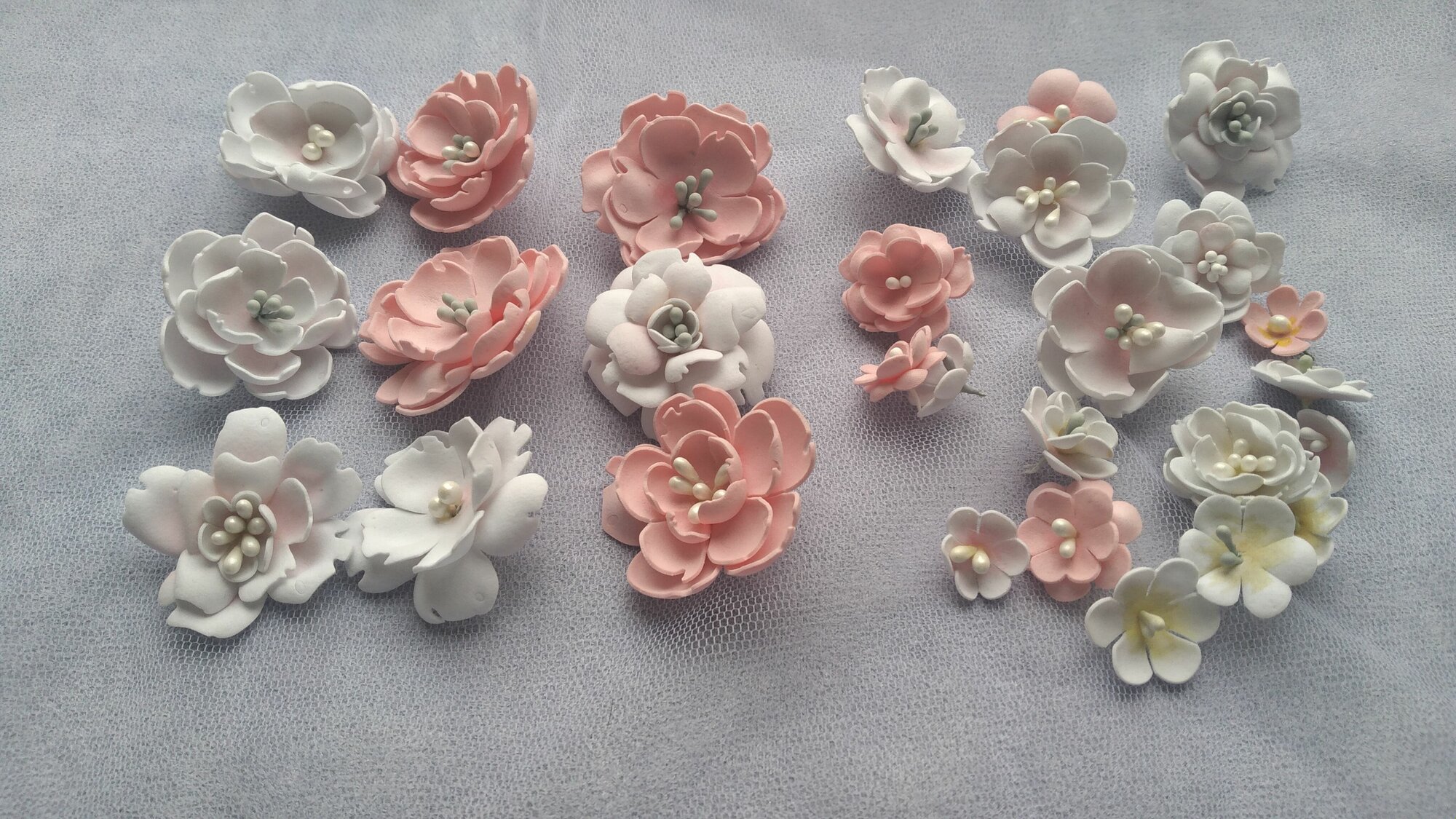 Набор цветов из фоамирана