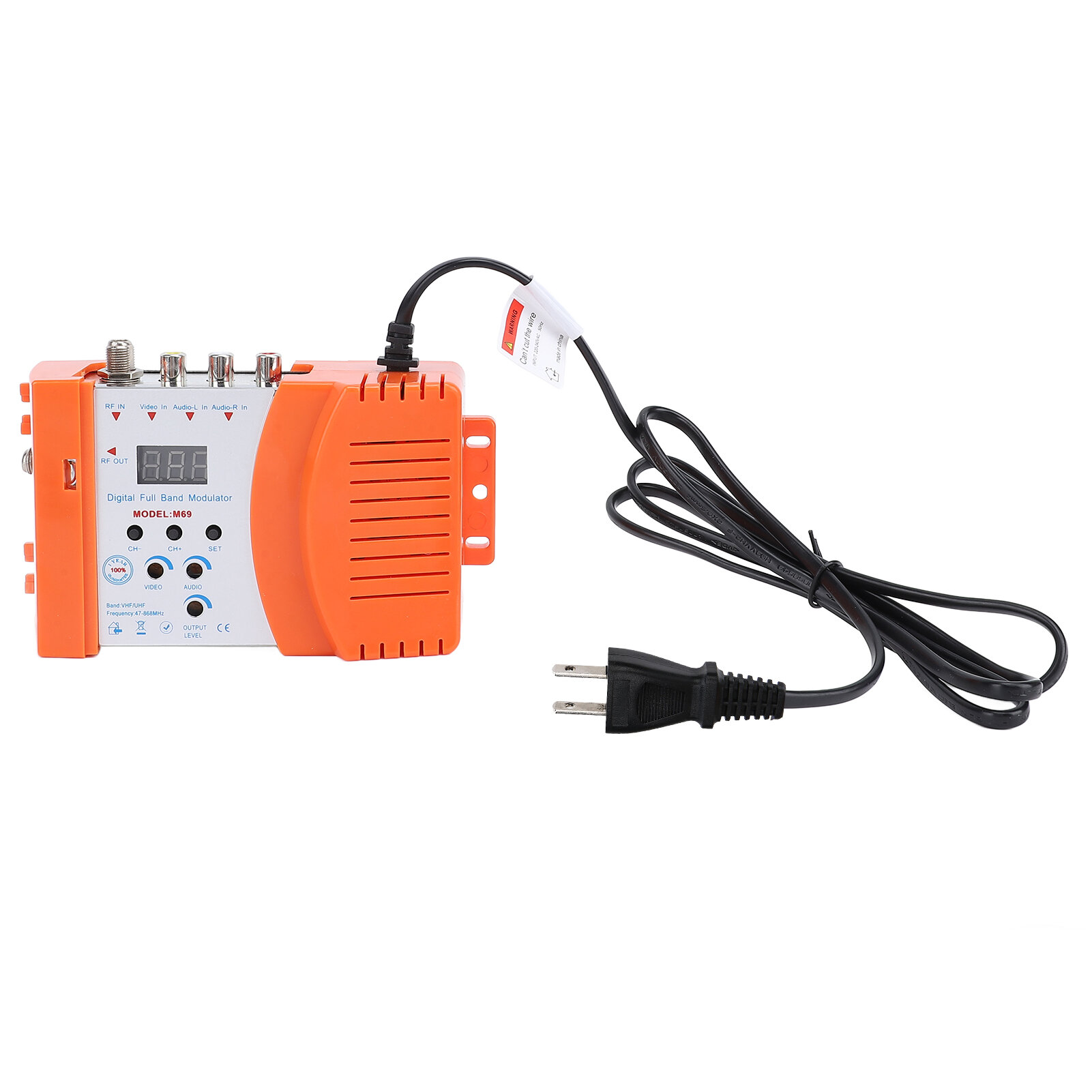 AV to RF Modulator VHF UHF PAL NTSC Звуковой видеомодулятор для спутниковых приемников камеры консоли видеоигр CCD Камеры US Plug 110-120V