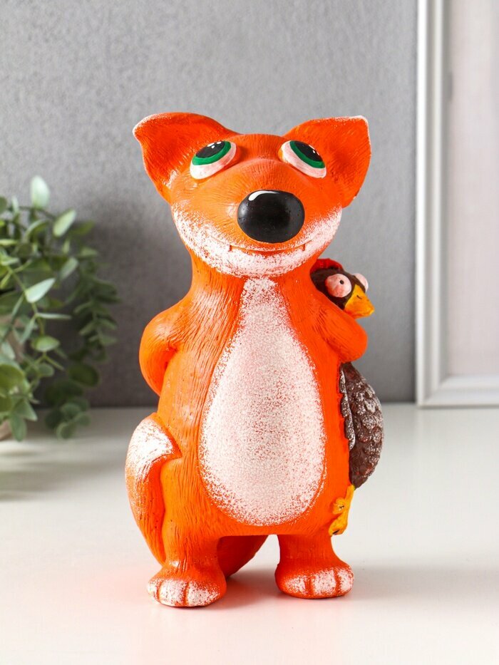 Копилка для денег «Хитрый лис», гипс, 25×13.5×13.5 см