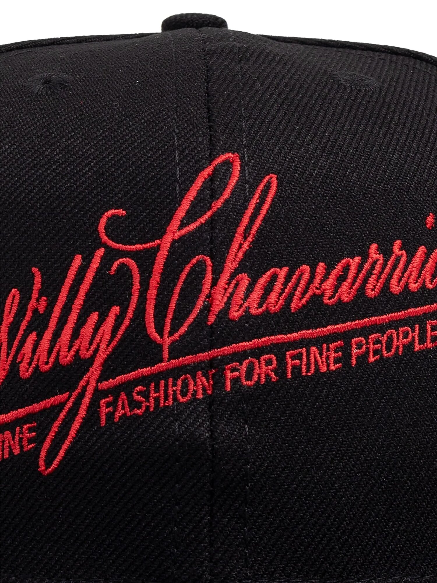 Шапка WILLY CHAVARRIA Logo-embroidered cap для мужчин, размер OneSize, черный — фото 1