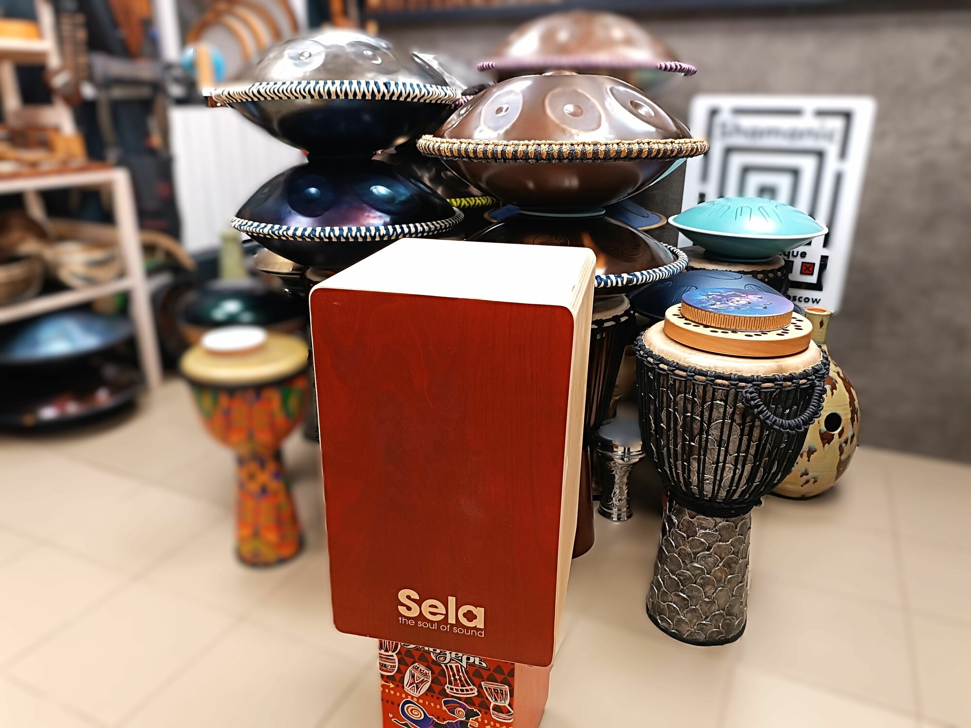 Кахон Sela, красный