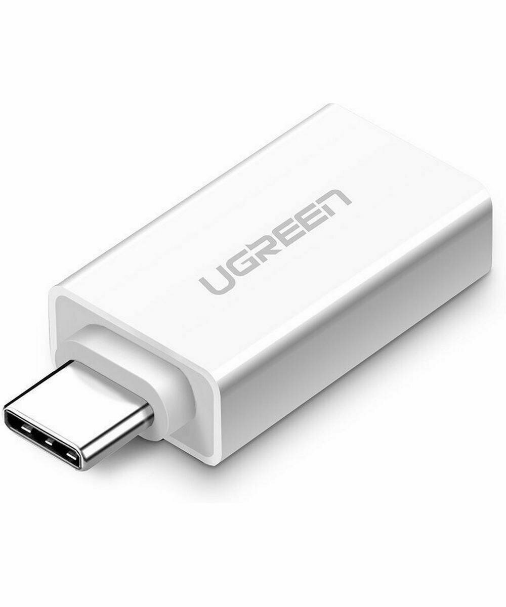Адаптер UGREEN US173 (30155) OTG Белый Type-C OTG (RU)